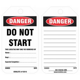 DANGER - DO NOT START (SET OF 10 PCS)