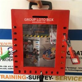 KRM LOTO –24H PORTABLE/ wall mounted GROUP LOTO BOX( without material )