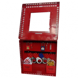 KRM LOTO –48H2P- PORTABLE/ wall mounted GROUP LOTO BOX ( without material )