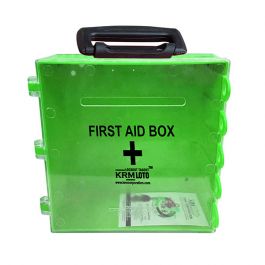 KRM FIRST AID KIT BOX (ABS + POLYCARBONATE) - GREEN