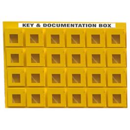 KRM LOTO – Lockout Key & Documentation Box (24 Boxes with 1 Locking Hooks)