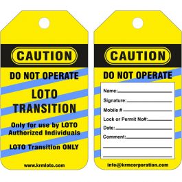 CAUTION - DO NOT OPERATE (CUSTOMISED TAG) (SET OF 10 PCS)