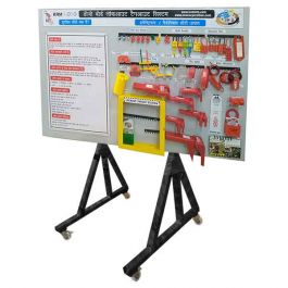 KRM LOTO – DOJO BOARD LOCKOUT TAGOUT SYSTEM WITH VERTICAL MOVABLE STAND ...