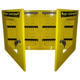 KRM LOTO – LOCKOUT KEY STATION-CLEAR FASCIA-DOUBLE SIDE-18152