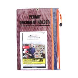 Lockout Permit Document Holder Two Pockets Orange