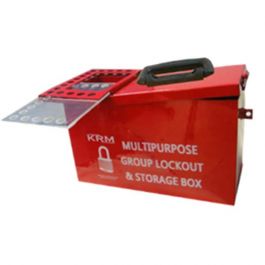 Portable group lockout & storage box
