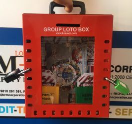 KRM LOTO –24H2P PORTABLE/ wall mounted GROUP LOTO BOX ( without material )