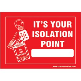 KRM LOTO LOCKOUT TAGOUT SAFETY LABELS (SET OF 10PCS)(100 mm X 150 mm)