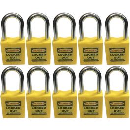 OSHA Safety Lock Tag Padlock - Metal Shackle with Differ Key and Master ...