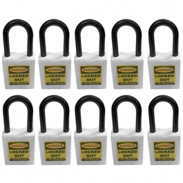 OSHA Safety Isolation Lockout Padlock - Nylon Shackle with Differ Key ...