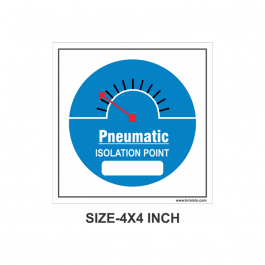 25PCS KRM LOTO - LOCKOUT TAGOUT SAFETY SIGNS PNEUMATIC-ISOLATION-POINT