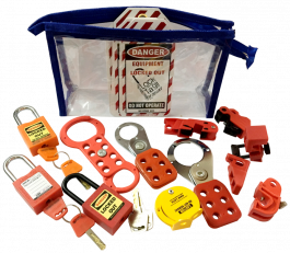 KRM LOTO - OSHA LOCKOUT TAGOUT ELECTRICAL CBL POUCH KIT-4040