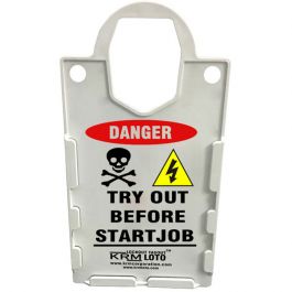 KRM LOTO – LARGE DISPLAY TAG HOLDER - TRY OUT BEFORE START