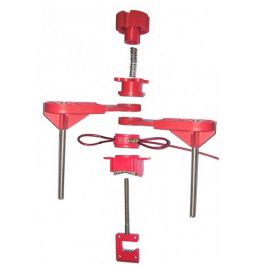 Universal Valve Lockout Device with Two Large Blocking Arm and Steel ...